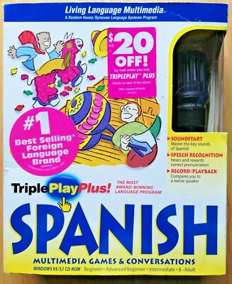 Triple Play Plus Spanish Living Language Series PC Windows 95 Software ...