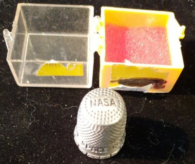 NASA Kennedy Space Center THIMBLE Pewter Vintage Travel Souvenir | eBay