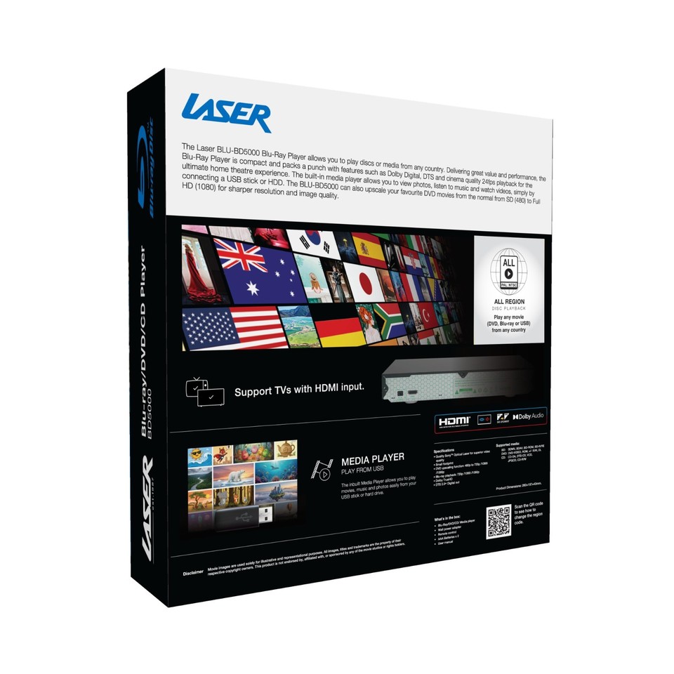 Laser Blu Ray Player Multi Region HDMI Full HD | eBay Australia