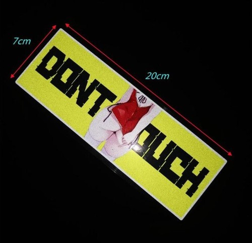 Don't Touch JDM Car Decal Sticker 200mm Anime Manga for EVO Rx7 GTR MX5 ...