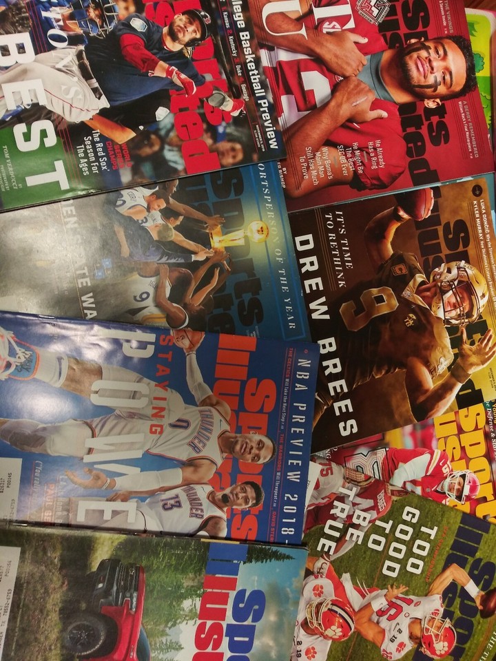 Lot of 8 pre owned sports illustrated magazines back issues assorted ...