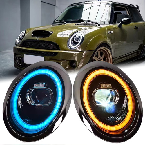 LED Headlight Dynamic Sequential Low Beam for Mini COOPER R50 R52 R53 ...