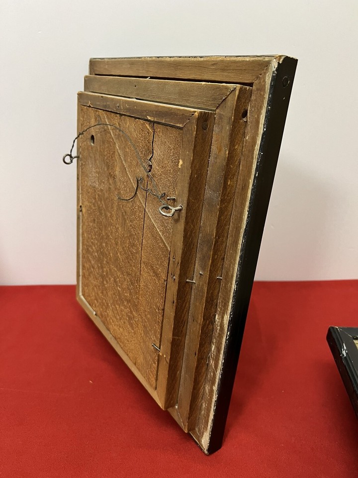 Pair Of Antique Deep Well Frames W Glass & Matts 14”x12.25” - Set of 2 ...