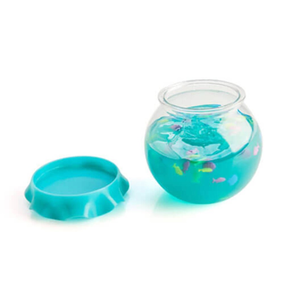 Aquarium Ooey gooey Slime Toy Filled with Little Multicoloured Fish and ...