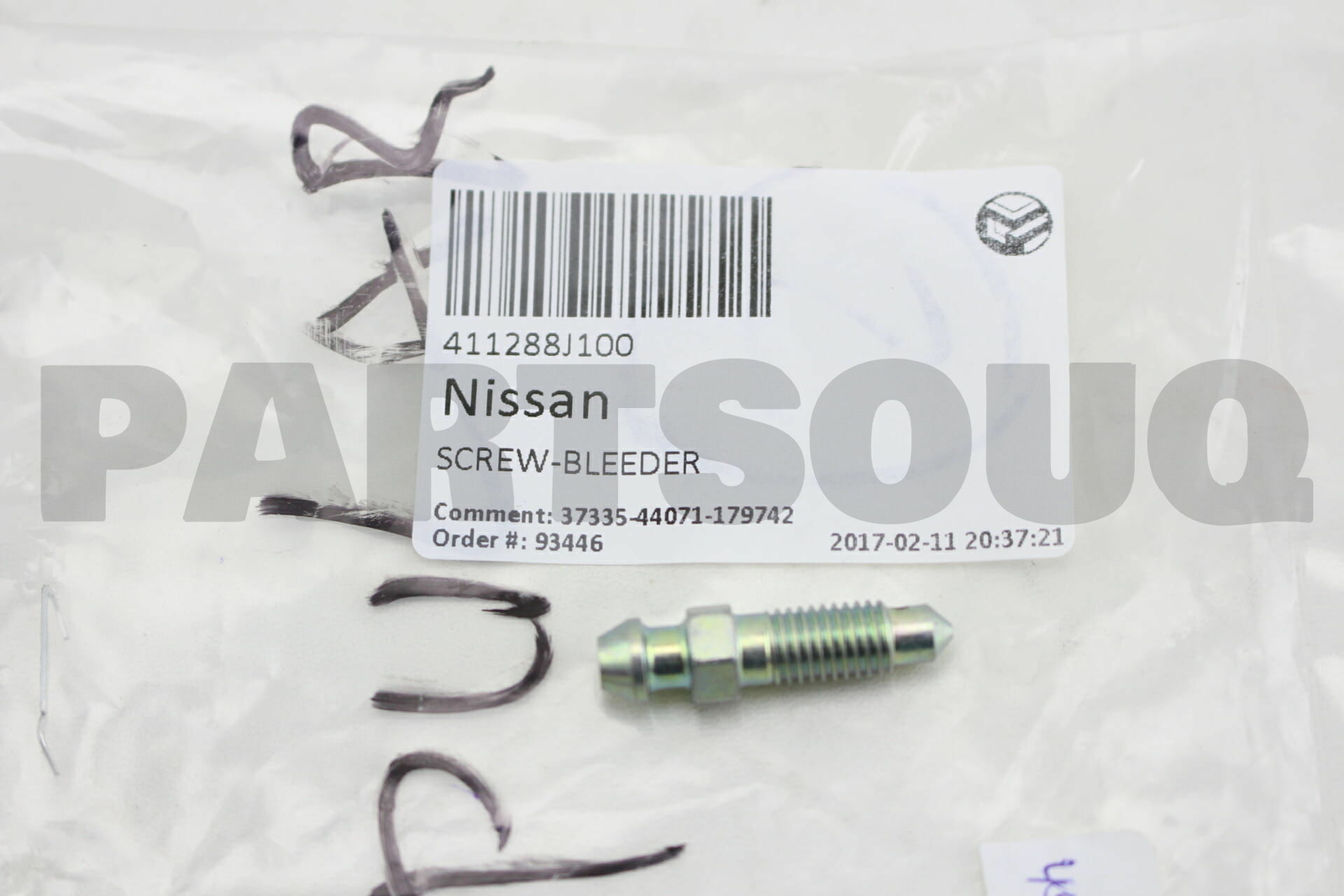 411288J100 Genuine Nissan SCREW-BLEEDER 41128-8J100 | eBay