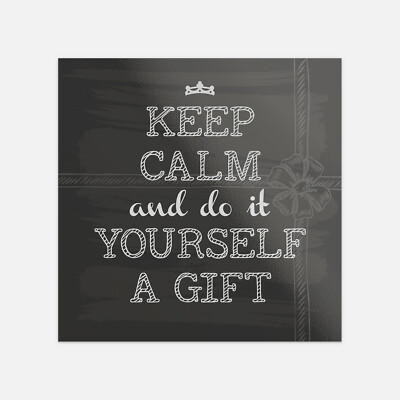 Keep Calm And Do It Yourself A Gift Slogan Vinyl Sticker Decal | eBay