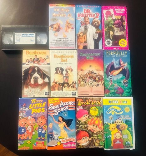Lot of 12 VHS Movies Tapes Children's Movies | eBay