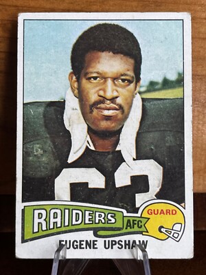 1975 Topps Gene Upshaw #190 Raiders / Texas A&M Football Great / Hall ...