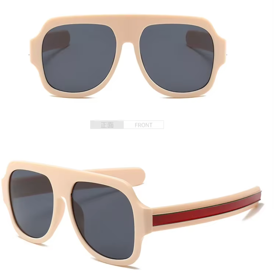 Men Sunglasses Rapper Designer Fashion Retro Vintage Yellow Style ...