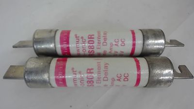 Lot Of 2 Gould Shawmut Trs80R Time Delay Fuse, 80 Amp, 600 V Ac, 600 V ...
