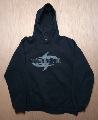 Drowning Pool Band Hooded Shirt Black Large - Gem