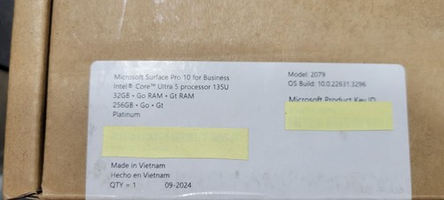 Microsoft Surface Pro 10 - Ultra 5 135U, 32GB RAM, 256GB SSD - Model ...