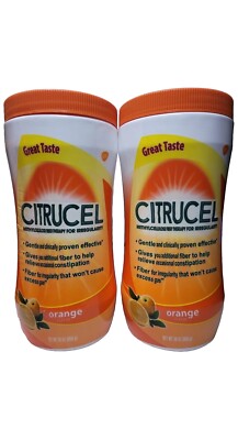 Citrucel Fiber Powder for Occasional Constipation Relief Orange 30 oz ...