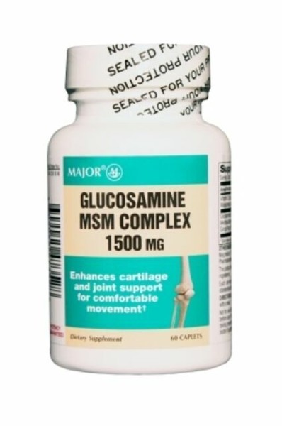 Major Glucosamine With MSN Complex 1500 MG 60ct Arthritis & Pains for ...
