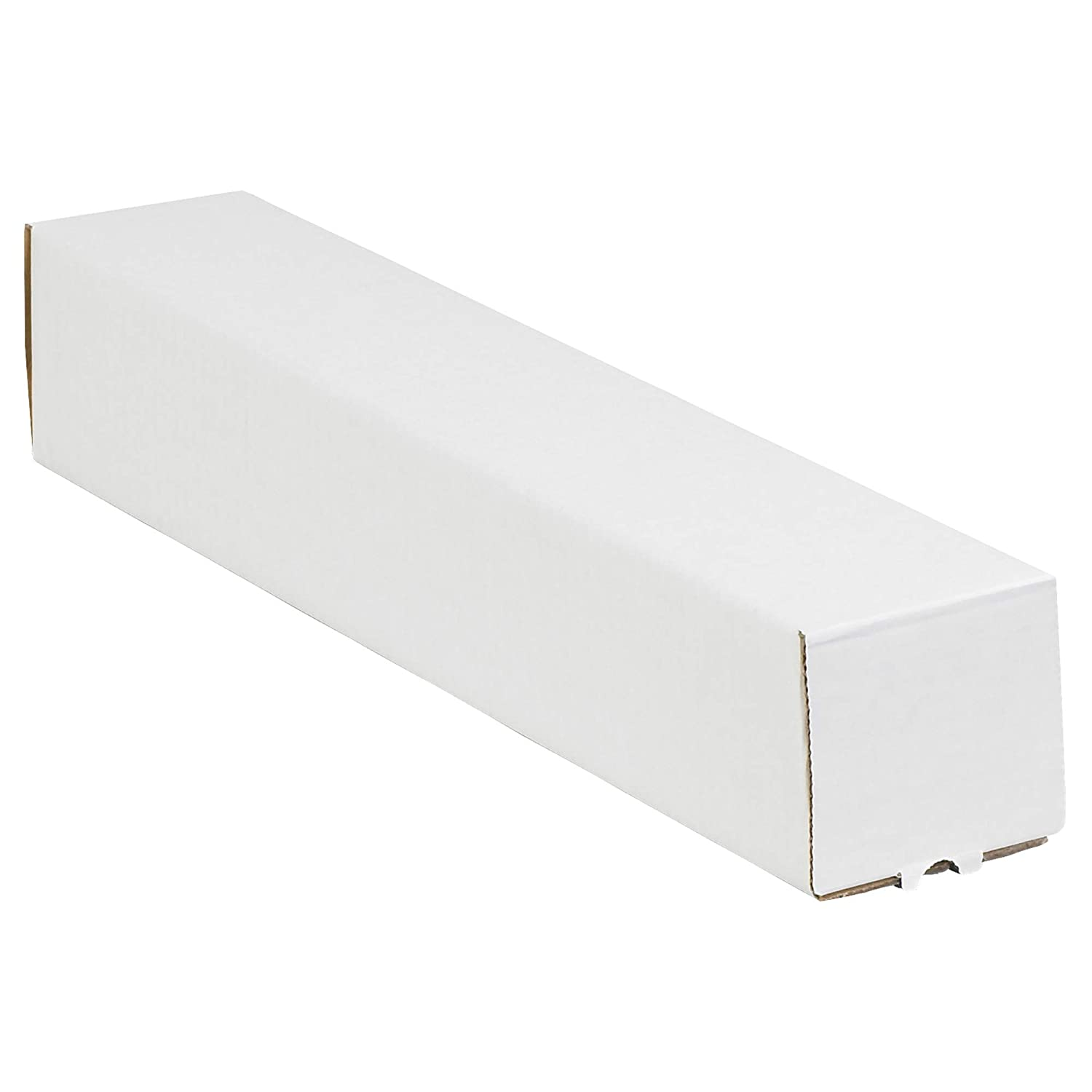 BOX USA BM5537 Square Mailing Tubes, 5" x 37", Oyster White (Pack of 25 ...