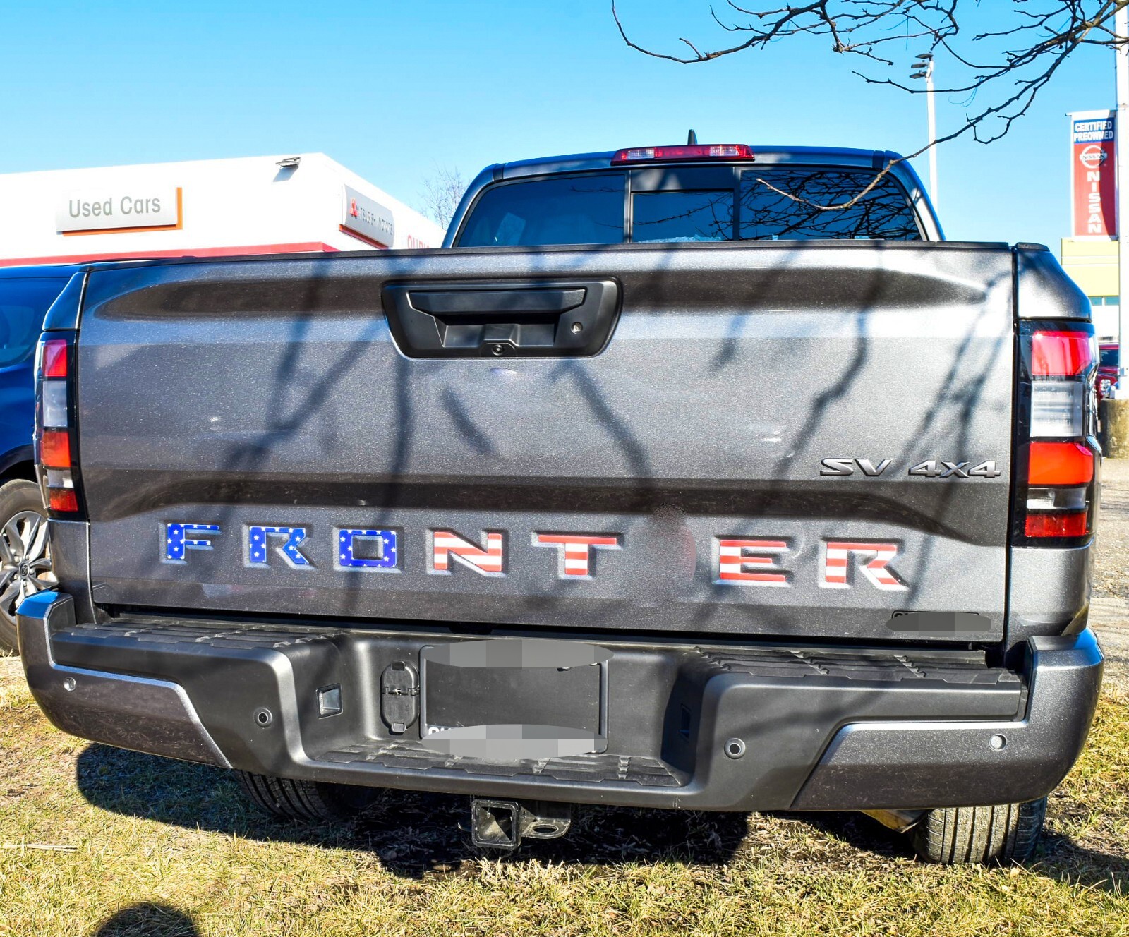 US Flag Raised Tailgate Letters for 2022 Nissan Frontier Plastic ...