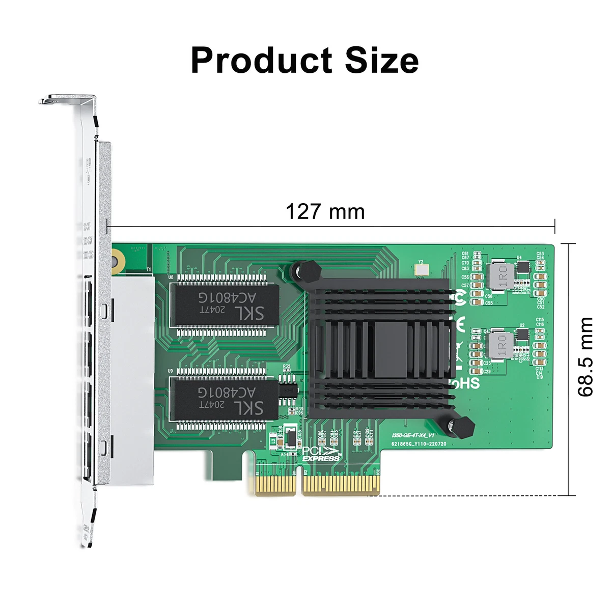 4-Port 1GbE SFP PCIe Network Card, NIC - Network Adapter Cards🈺 Conheça ...
