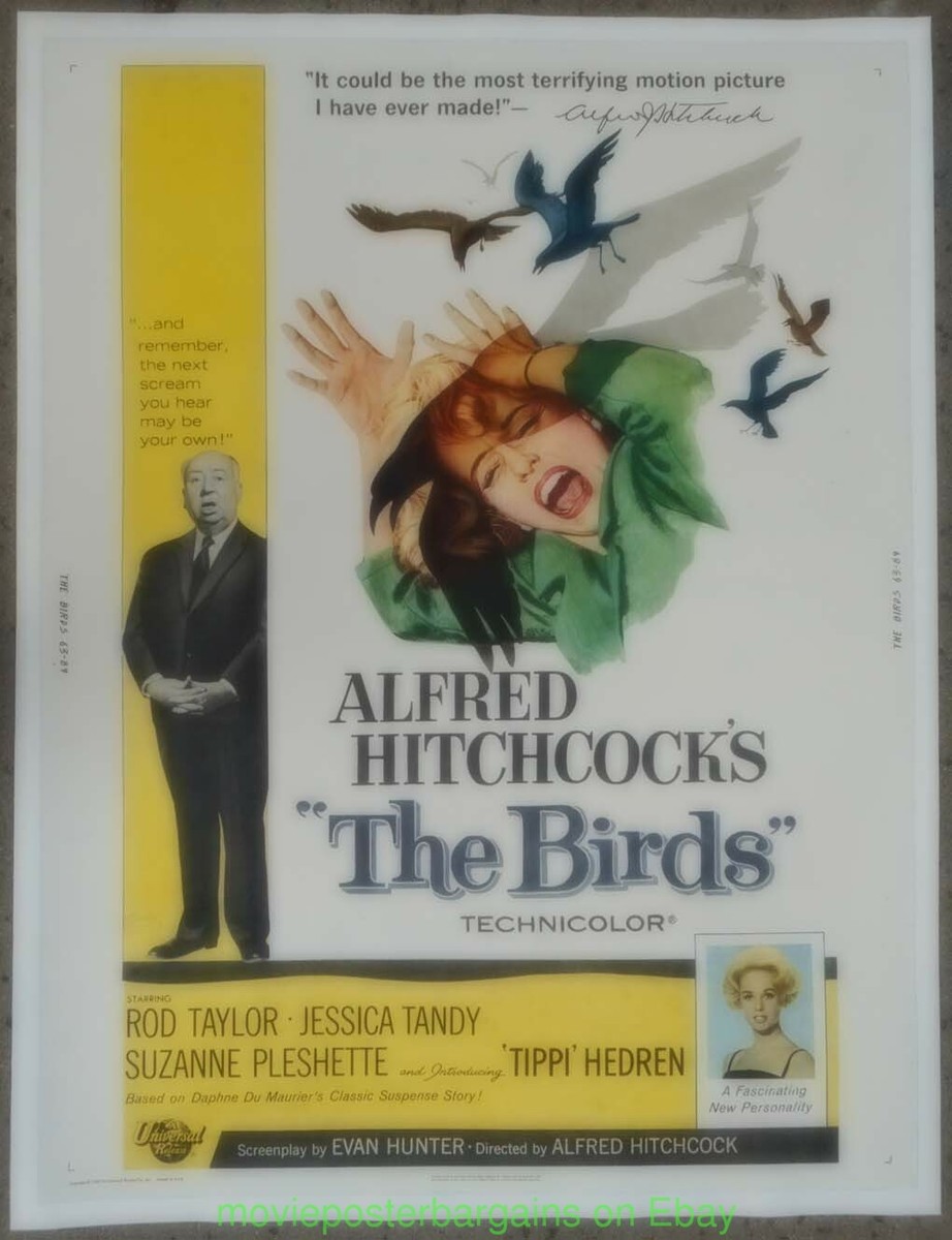 The Birds Movie Poster The Birds Alfred Hitchcock Movie Poster