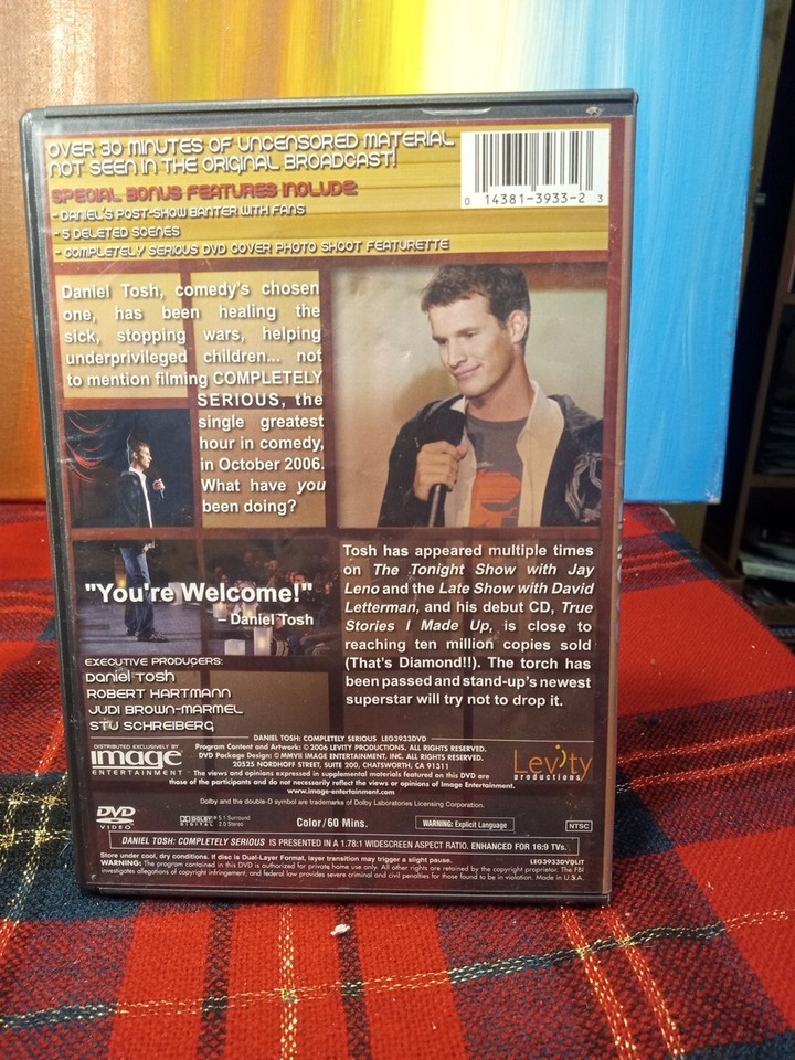 Daniel Tosh - Completely Serious (DVD, 2007) 14381393323| eBay