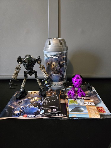 LEGO BIONICLE: Onua (8532) & Onepu (1389) 2001 Complete Set Toa Mata ...