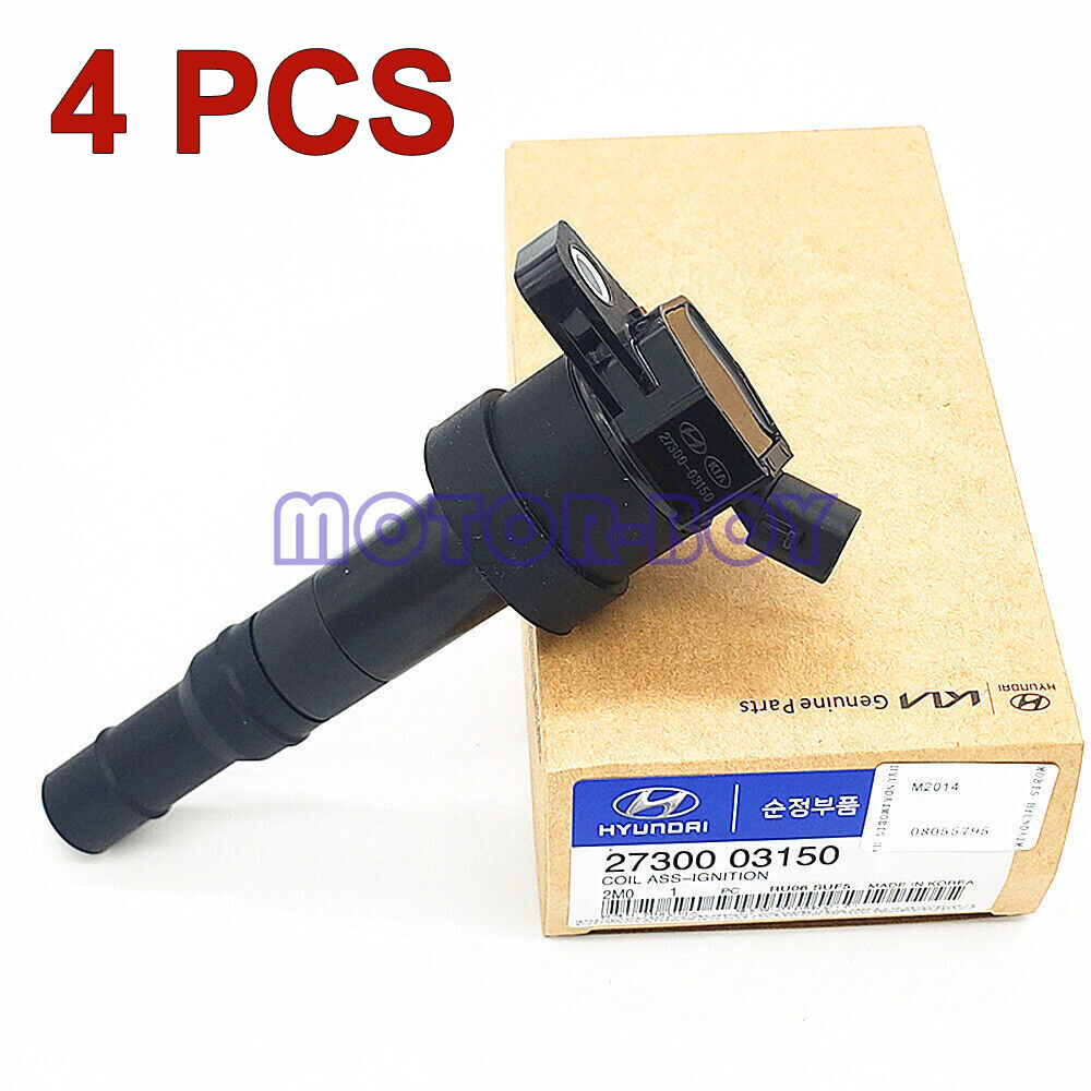 4X Ignition Coil For 2016-2019 Hyundai Verna Reina KIA K2 KX1 1.4L ...
