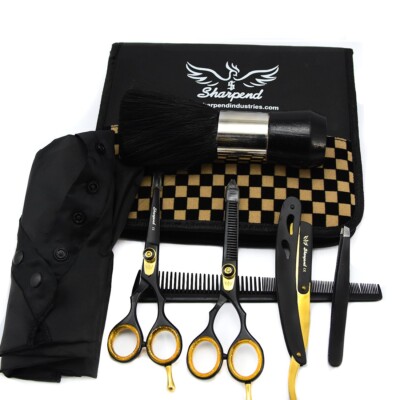 PROFESSIONAL HAIRDRESSING BARBER HAIR CUTTING SCISSORS SHEARS SHAVING ...