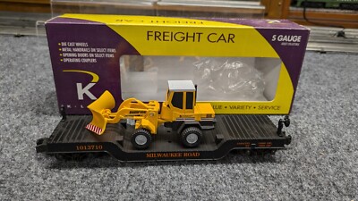 K-Line American Flyer S Gauge Flat Car with Construction Truck K511-021 ...