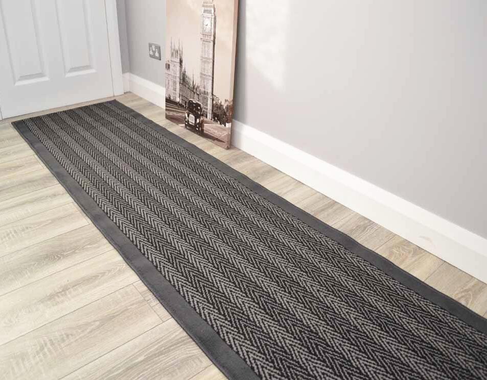 Hall Floor Rugs Runner Very Long Grey Hallway Narrow Mats Custom Made ...