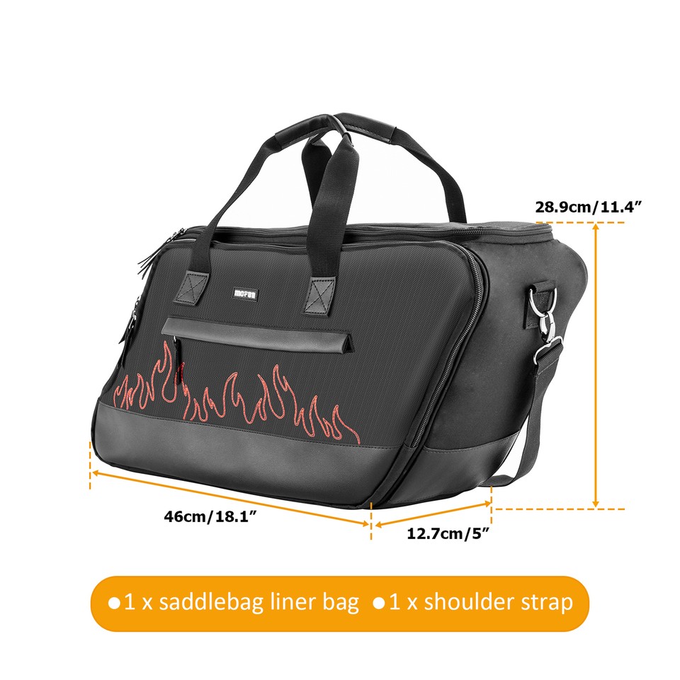 2x Motorcycle Saddlebag Liners Bags for Harley Road Glide Electra Glide ...