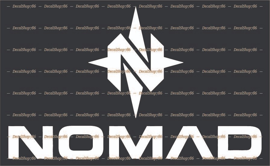 NOMAD Apparel & Gear I - Outdoor Sports - Car Vinyl Die-Cut Peel N ...