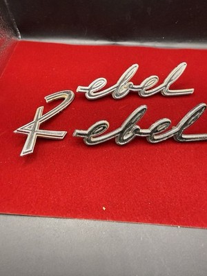 1960’s/70’s AMC Rambler Rebel Fender Trunk Emblem Badge | eBay