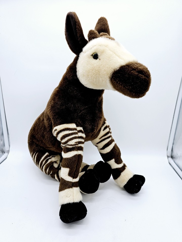 Magnussen Home Plush 23” Okapi Realistic Stuffed Animal Safari Rare ...