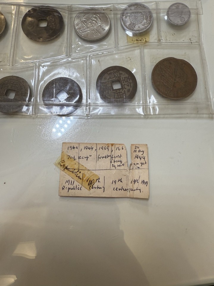 Formosa Chinese old 10 coins collection Antique Ching Dynasty 1662 ...