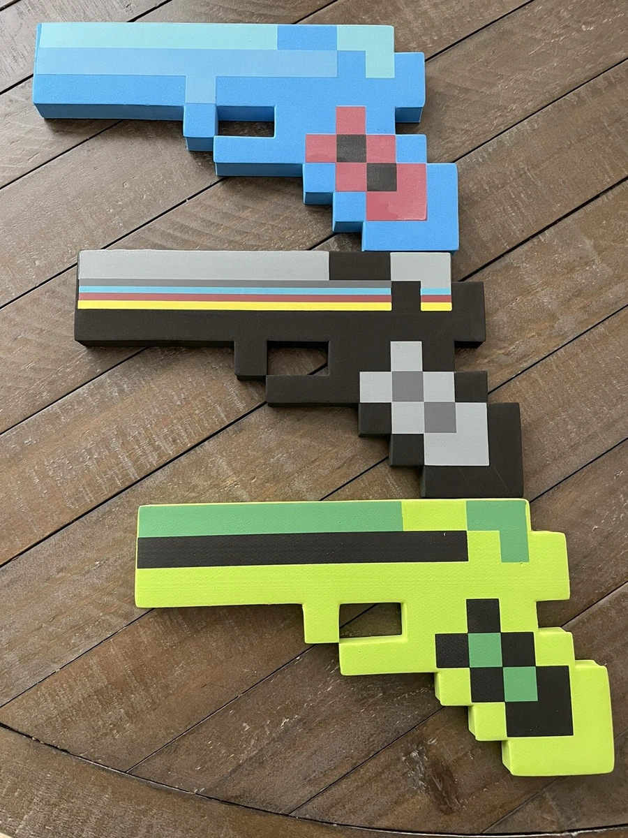 Easy Minecraft Pixel Art Gun