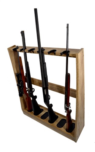 Standing Floor Gun Display Rack Rifle Shotgun Storage Organizer Holder ...