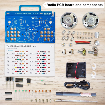 Electronics Soldering Kit FM Radio Kit, Soldering Practice Kits DIY ...