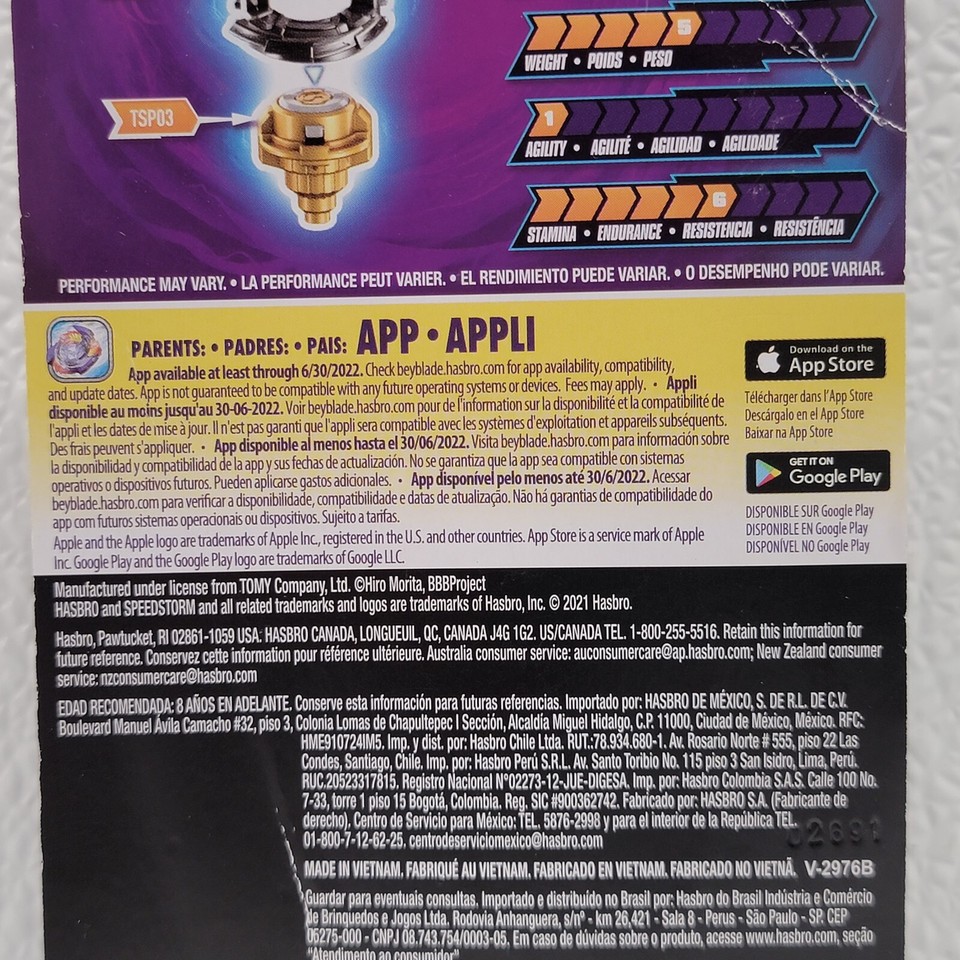 Beyblade Burst Surge Speed Storm Brave Roktavor R6 Top - New Single ...