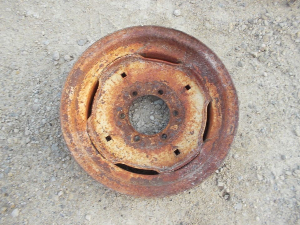 Universal tractor front press steel 16" x 5 1/2" rim 6 L mount IH ...