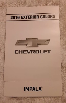 2016 Chevy Impala Paint Colors Chart - Infoupdate.org