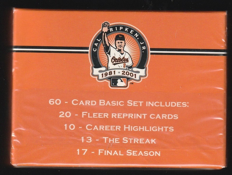 2001 FLEER Cal RIPKEN JR. Career Highlights Box Set (Limited Edition ...