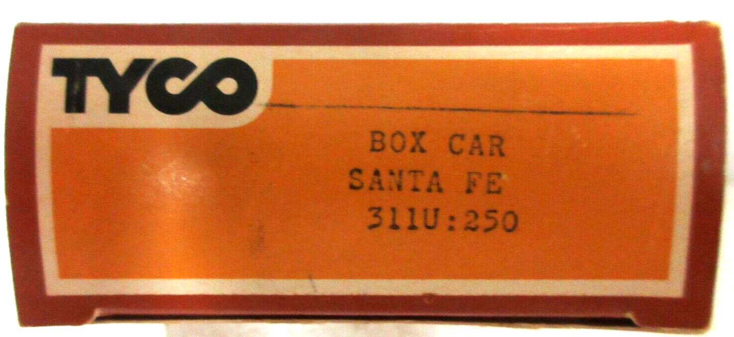 Tyco HO Scale Box Car 40 Foot Santa Fe 311U:250 Shock Control ATSF ...