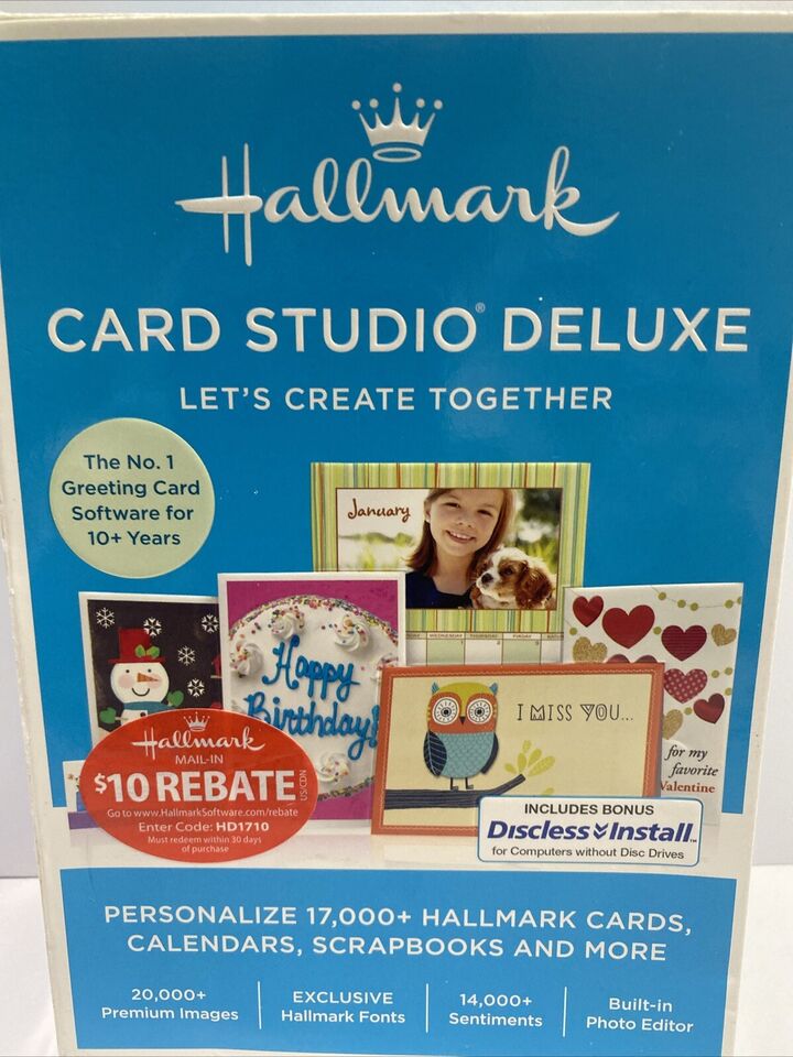 Hallmark Card Studio Deluxe.Personalize 17,000 Hallmark Cards ...