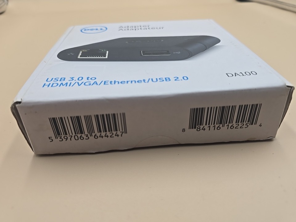 Dell Universal Adapter DA100 USB 3.0 to HDMI/VGA/Ethernet/USB 2.0 ...