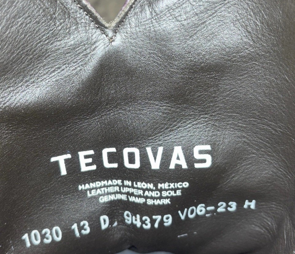 Tecovas ‘The Quintin’ Chocolate Shark Mens Size 13 D Cowboy Boots | eBay