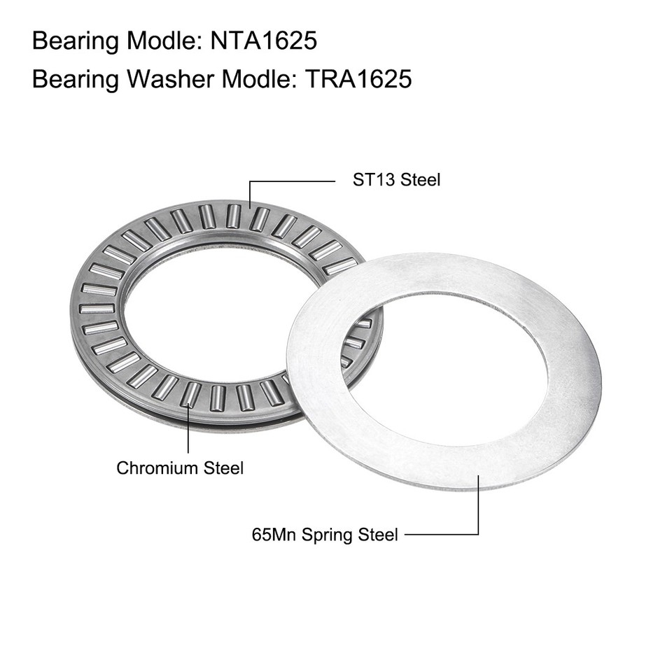NTA1625 Thrust Needle Roller Bearings 1x1-9/16x5/64" with TRA1625 ...