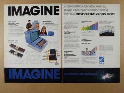 1979 Zilog Z8000 Microprocessor vintage print Ad | eBay