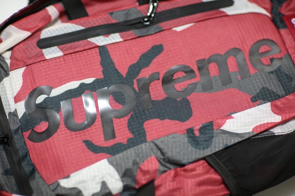 Supreme Red Camo Backpack SS21 Rare | eBay