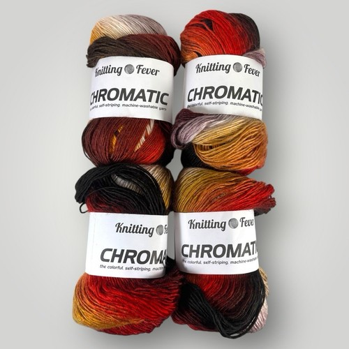 Knitting Fever Chromatic Yarn 3 Skeins Wool Blend 317yds Color 1009 | eBay