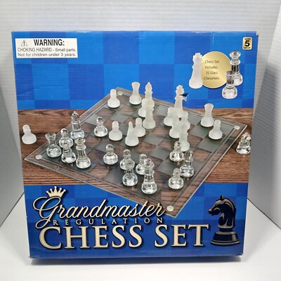 Grandmaster Regulation Chess Set (GLASS SET) | eBay