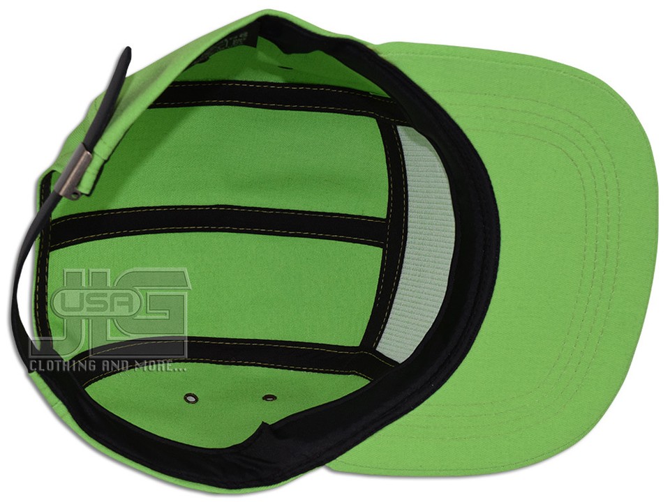 5 Panel Solid Camo Strap-back Adjustable Leather Strap Cap Hat JLGUSA ...